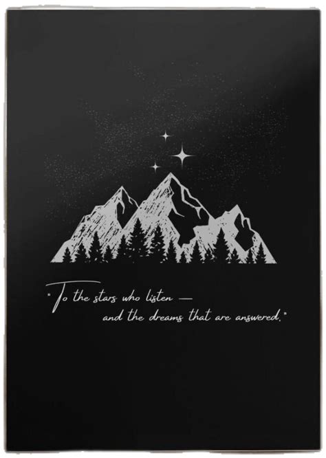Acotar Print Art To The Stars Who Listen A Court Of Thorns And Roses