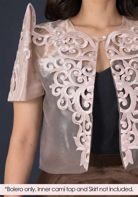 Bolero Filipiniana With Cutwork Design Syala Collections