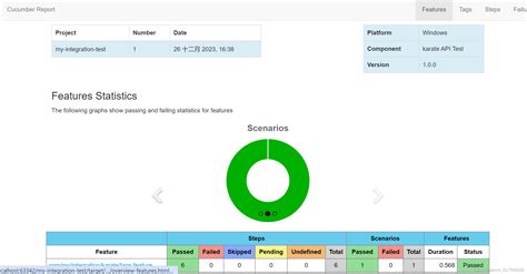 Springboot项目 Karate集成cucumber Reporting生成好看的测试报告spring Boot使用karate