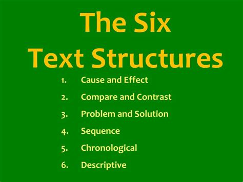 PPT Text Structures PowerPoint Presentation Free Download ID