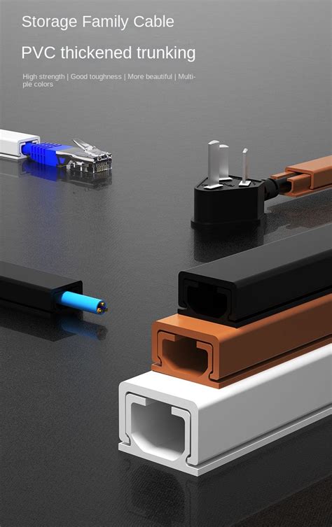 Pvc Self Adhesive Trunking Mini Square Trunking Network Power Cable