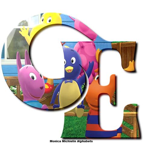Monica Michielin Alphabets The Backyardigans Alphabet Alfabeto Dos Backyardigans