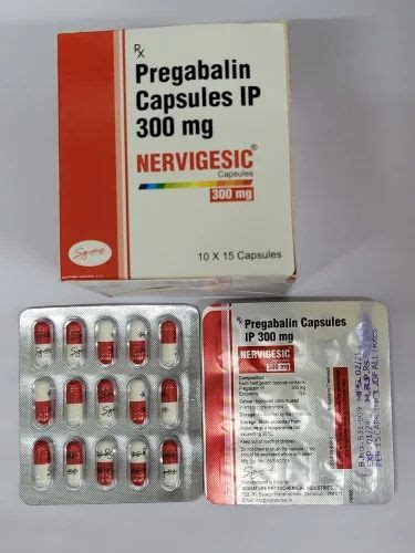 Nervigesic Lyrica 300 Mg Pregabalin Tablets At ₹ 200box Pregabalin