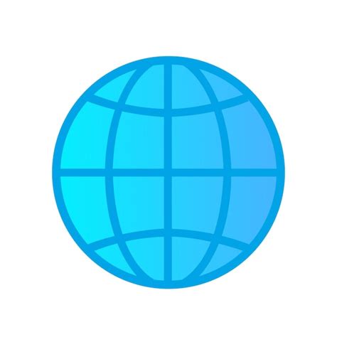Premium Vector Vector Flatstyle Globe Grid