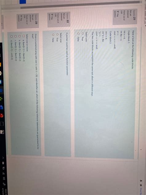 Solved Have A Look At The Following Code Blocks Code Block 1