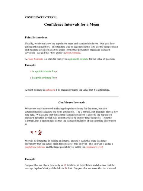 Confidence Interval Sample Size Pdf Confidence Interval Sample Size Determination