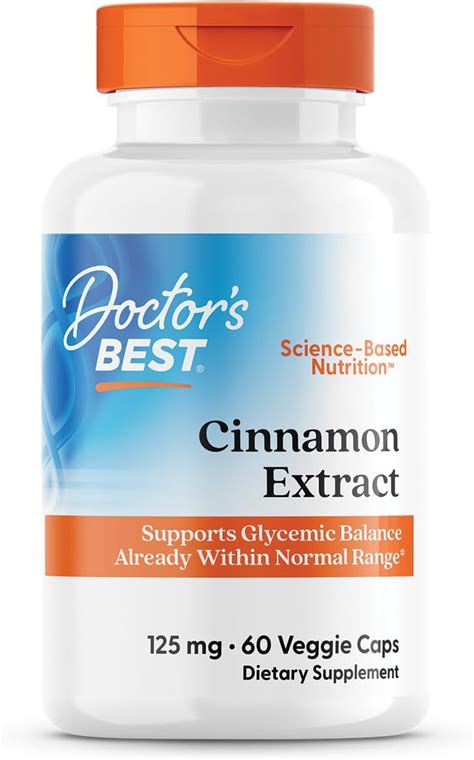 Doctors Best Cinnamon Extract Cinnulin Pf Supports
