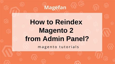 How To Reindex Magento From Admin Panel YouTube