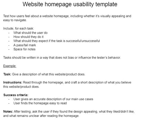 12 Usability Testing Templates Checklist Examples