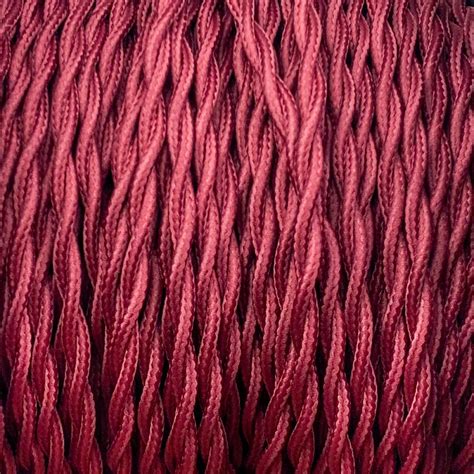 Twisted Burgundy Lighting Cable