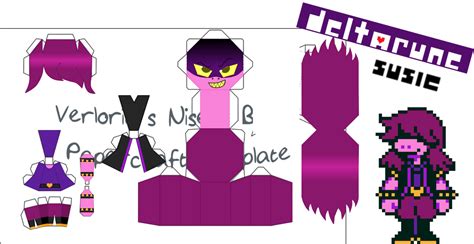 Deltarune Susie Papercraft By Anonisans On Deviantart