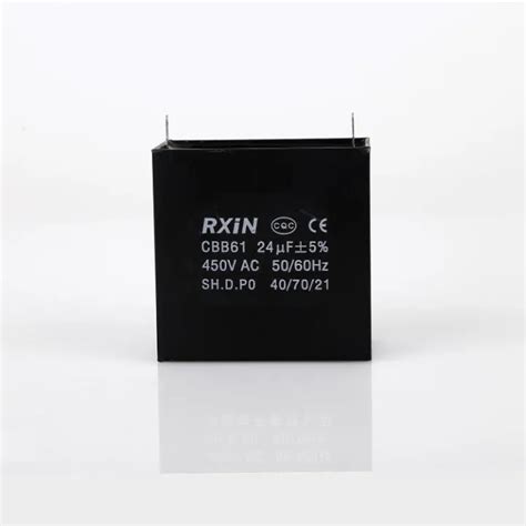 24uf Capacitor Cbb61 24uf 450vac Fan Capacitor Run Capacitor 24uf Start