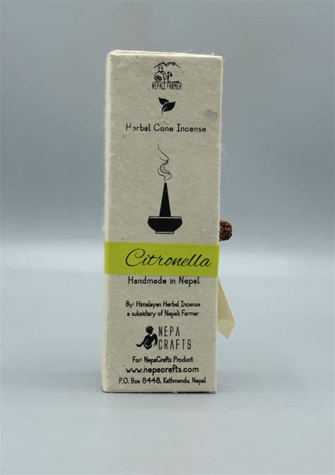 Citronella Herbal Cone Incense By Nepali Farmer — Nepacrafts Product