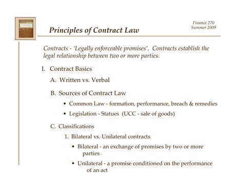 Principles Of Contract Law