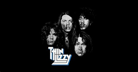 Thin Lizzy Self Potrait Vintage Thin Lizzy Sticker Teepublic