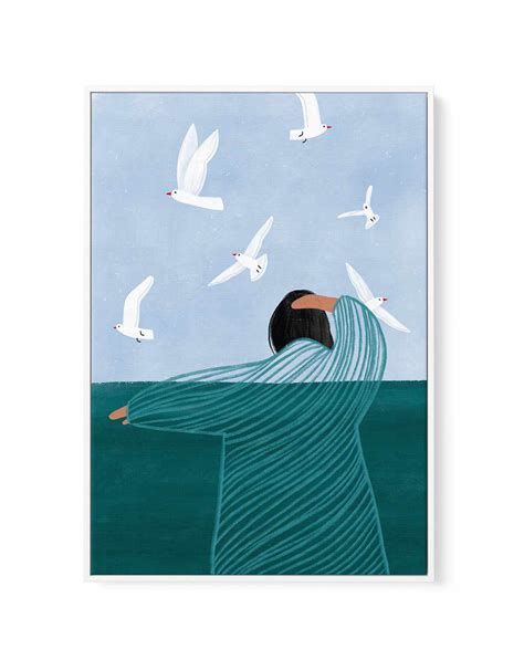 Seaside By Bea Muller Framed Canvas Art Print Olive Et Oriel