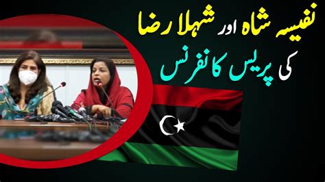 Dr Nafeesa Shah And Syeda Shahla Razas Press Conference Youtube