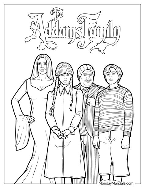 20 Wednesday Coloring Pages Free Pdf Printables