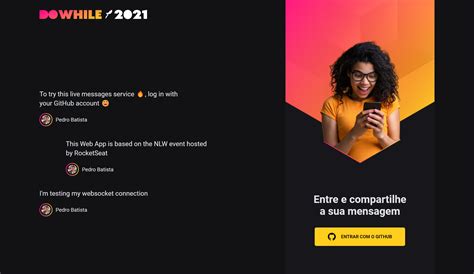 GitHub Pedro K Live Messages WebApp