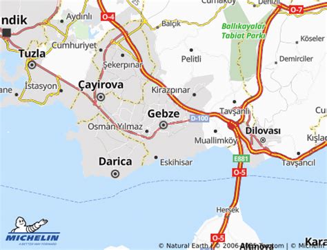Michelin Gebze Map Viamichelin