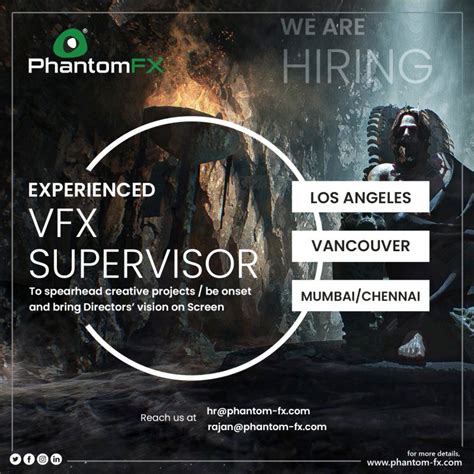 Phantom Fx On Linkedin Phantomfx Vfxsupervisor Chennai