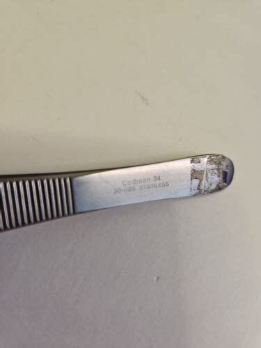 Used Codman 30 1186 Adson Tissue Forceps Surgical Instruments For Sale