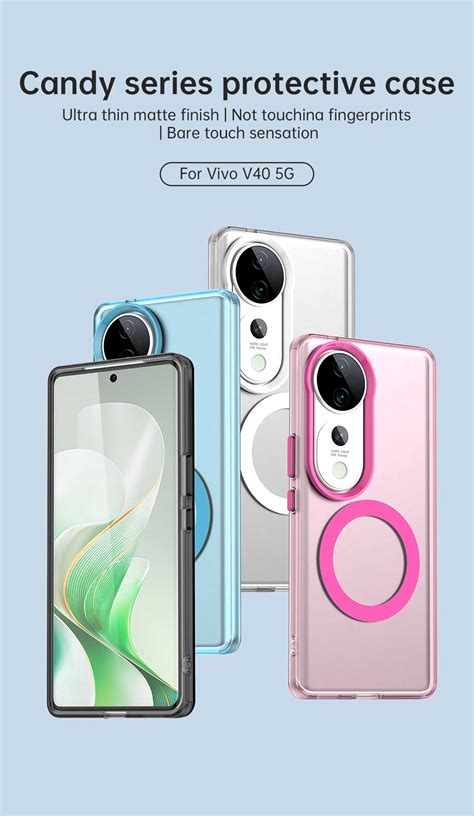 เคสโทรศัพท์แม่เหล็กแบบด้านสําหรับ Vivo V40 Pro V50 Lite Y29 Y200 Pro S19 Pro S20 Pro 5g ปกแข็ง