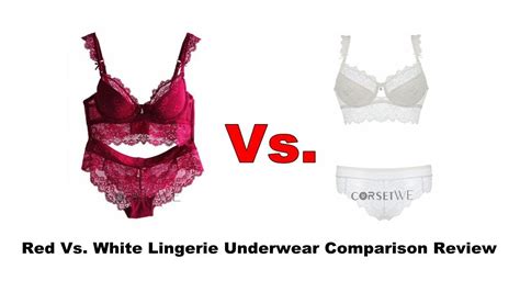 White Vs Red Lingerie Underwear Comparison Youtube