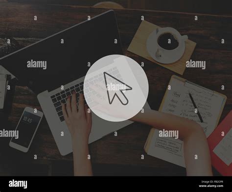 Pointer Selection Cursor Access Connection Networking Concept Stock
