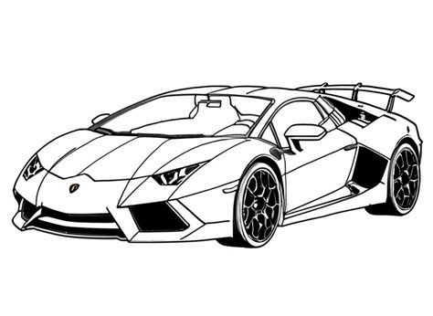 Lamborghini Coloring Pages Coloringlib