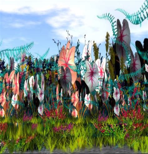 Second Life Marketplace Fairy Grass Wildflower Mix 8