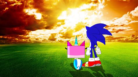 Sonic And Unikitty Sunset By Lachlandingoofficial On Deviantart