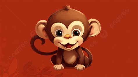 Cute Cartoon Monkey Wallpaper