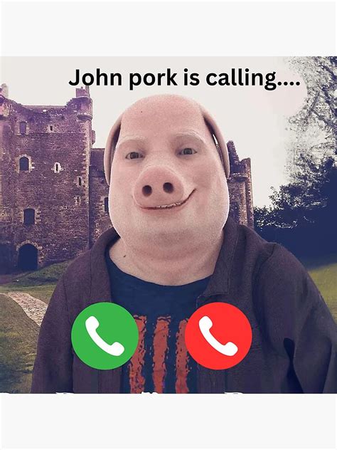 John Pork Is Calling Photographic Print For Sale By Chromaheaven