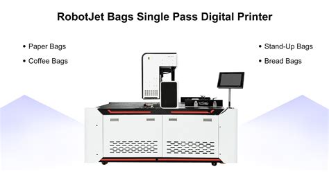 Paper Bags Single Pass Digital Printer For Packaging
