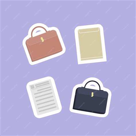 Premium Vector School Items Vector Illustration Sticker