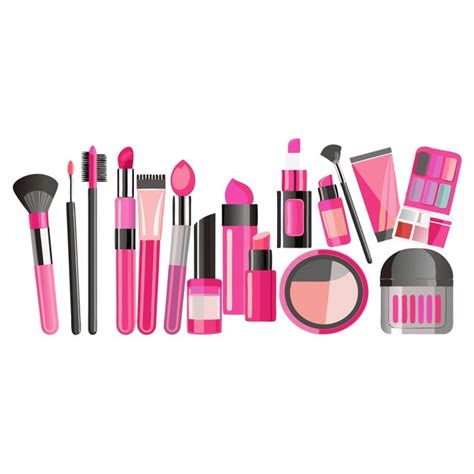 Vector Makeup Products Set Premium Ai Generated Vector