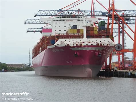 Ship One Amazon Container Ship Registered In Hong Kong Vessel