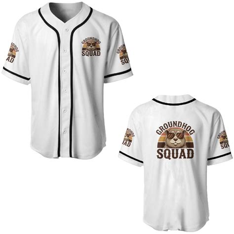 Funny Groundhog Squad Happy Groundhog Day 2025 Baseball Jerseys Sold By