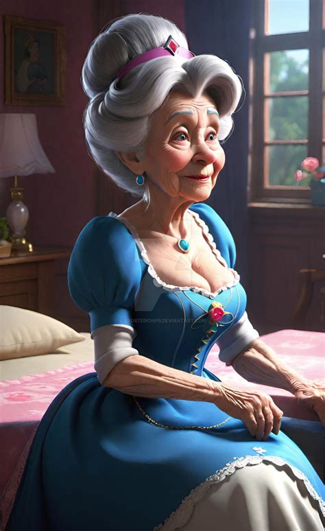 Gorgeous Old Lady Disney Princess Lingerie Babe Mo By Frostedchips On