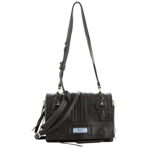 Prada Etiquette Shoulder Bag Leather Small At 1stdibs