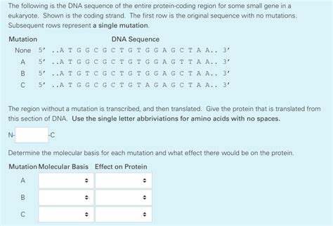The Following Is The DNA Sequence Of The Entire Chegg
