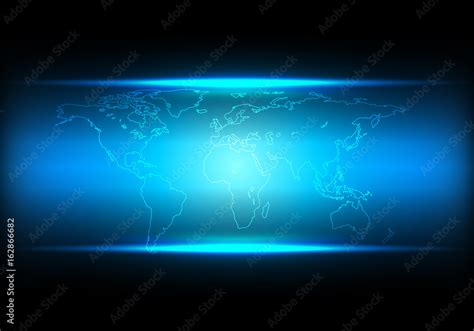 Abstract Background Of Virtualization Technology Vector Illustration