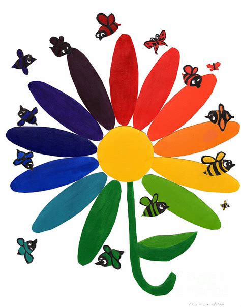 Color Wheel Drawing Flower At Phoebe Groves Blog