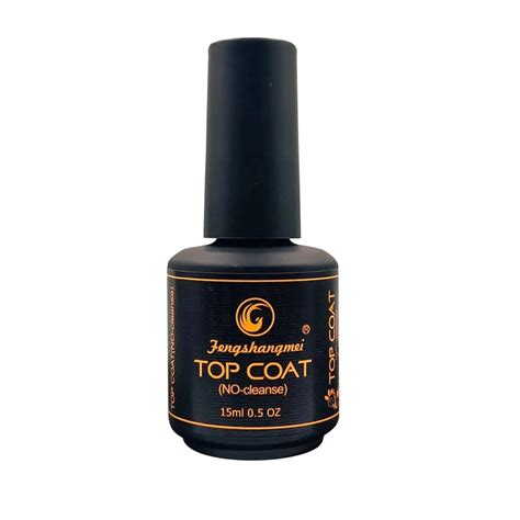 Selante Top Coat Fengshangmei Pretinho Do Poder 15ml Dalê