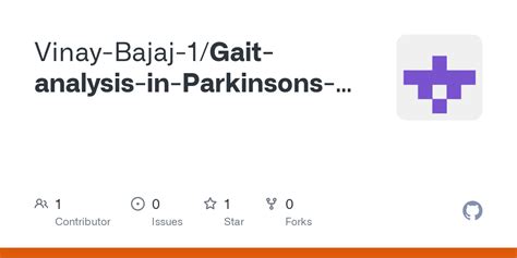Github Vinay Bajaj Gait Analysis In Parkinsons Disease