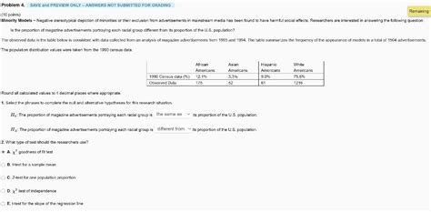 solved problem 4 save and preview only answers not