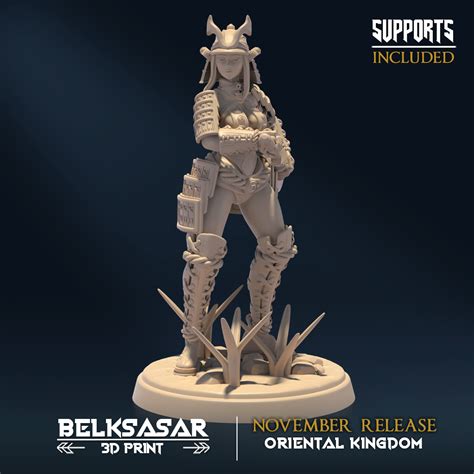 Stl File Moonshine Samurai C Nude And Normal・3d Printing Model To Download・cults