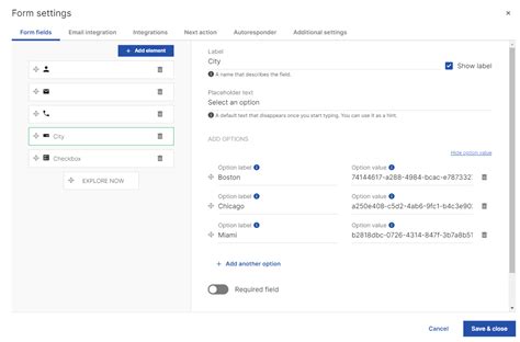 import data from landingi web page creatio academy