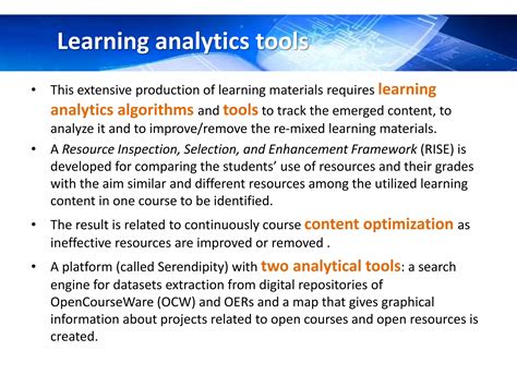Presentation Learning Analytics Open Educational Resources Ppt